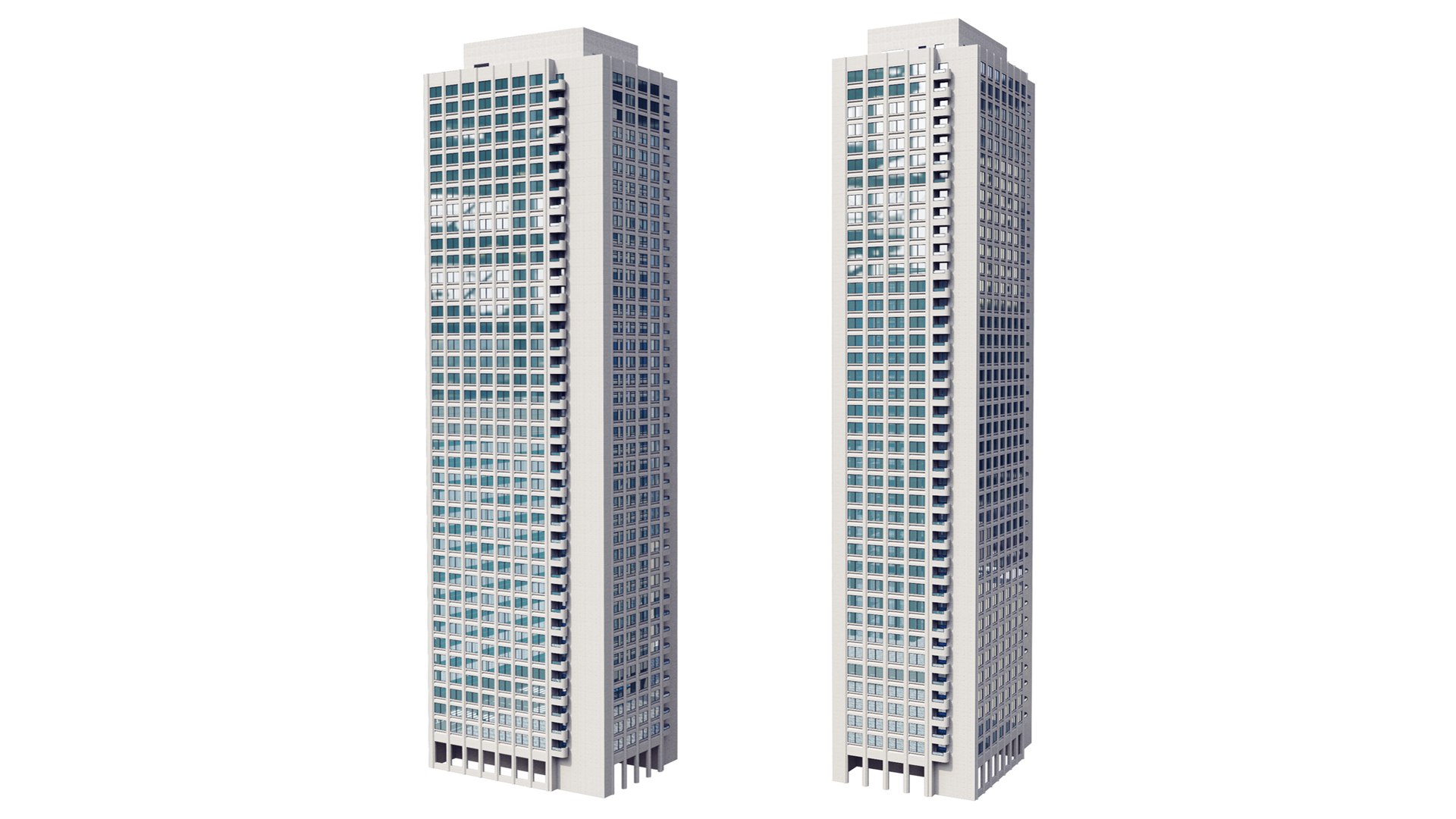 3D Buildings Boston Towers - TurboSquid 2150755