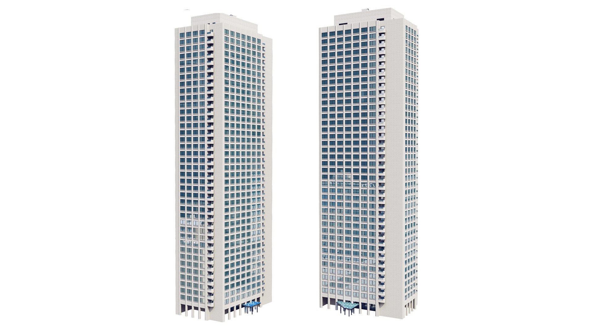 3D Buildings Boston Towers - TurboSquid 2150755