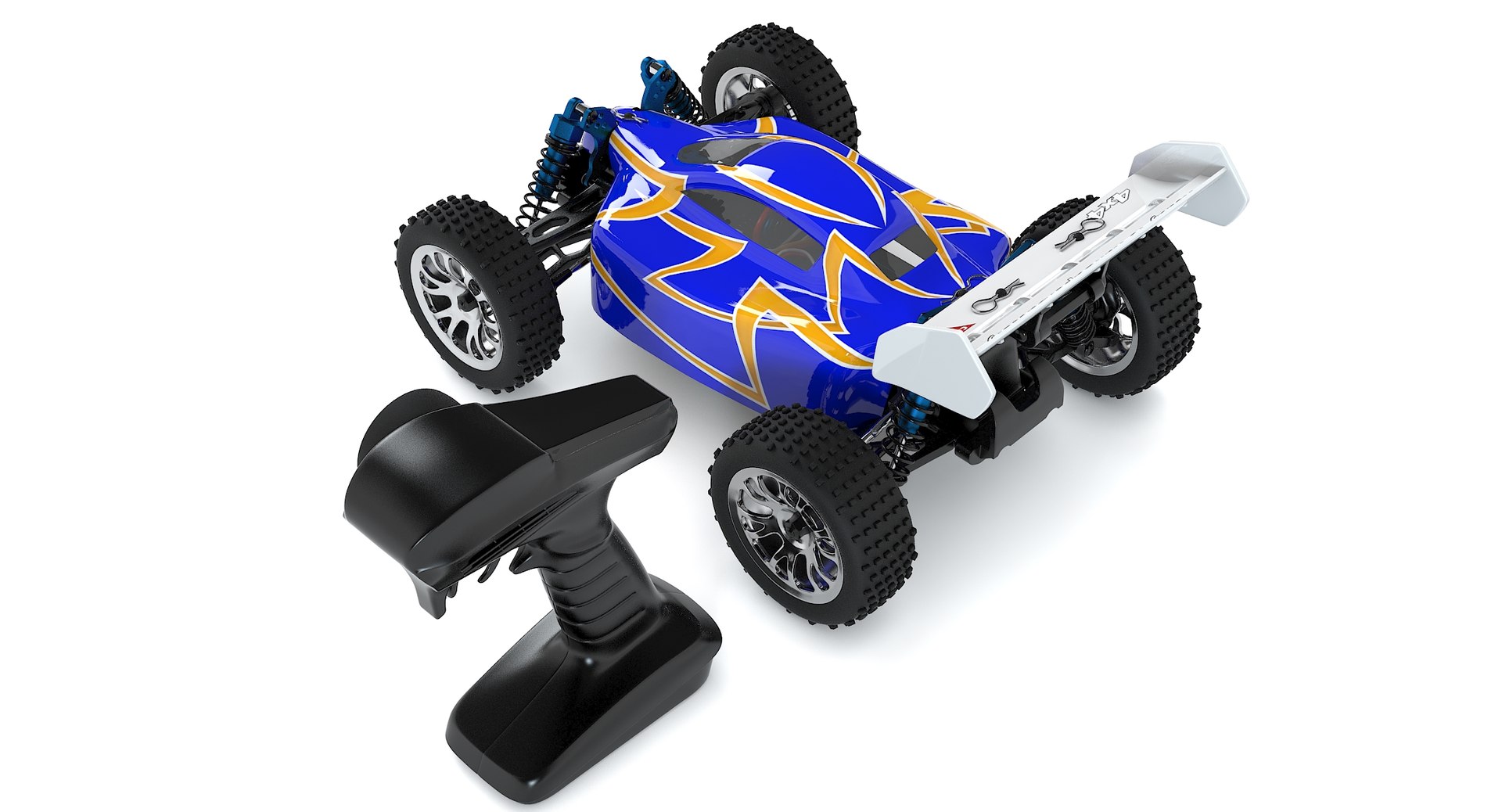 3d Buggy Car Control Set Model