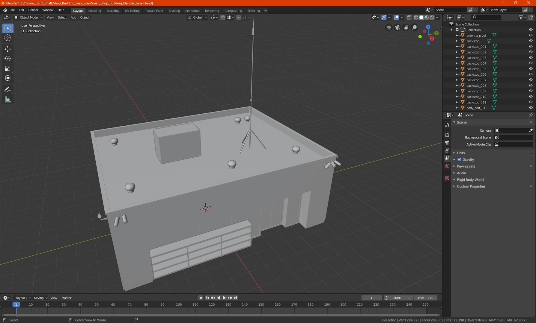 3D Small Shop Building model - TurboSquid 2026366