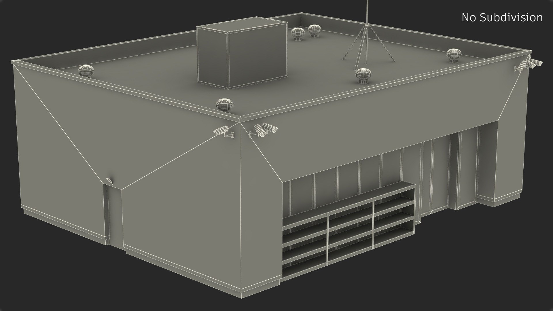 3D Small Shop Building model - TurboSquid 2026366