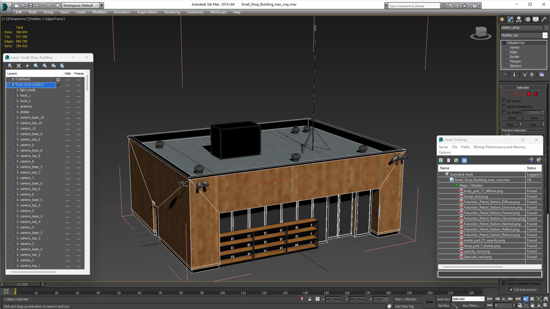 3D Small Shop Building model - TurboSquid 2026366