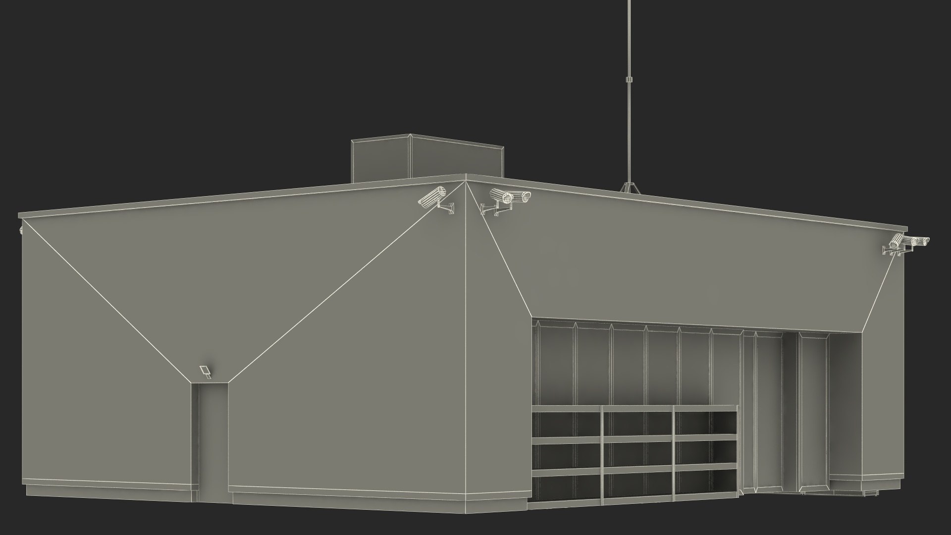 3D Small Shop Building model - TurboSquid 2026366