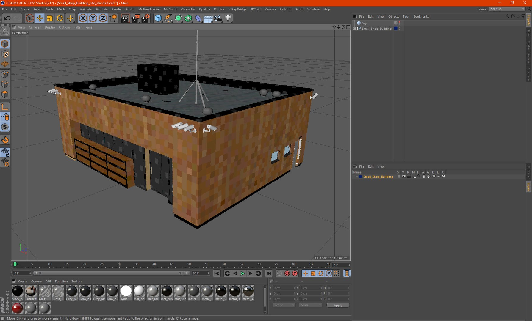 3D Small Shop Building model - TurboSquid 2026366