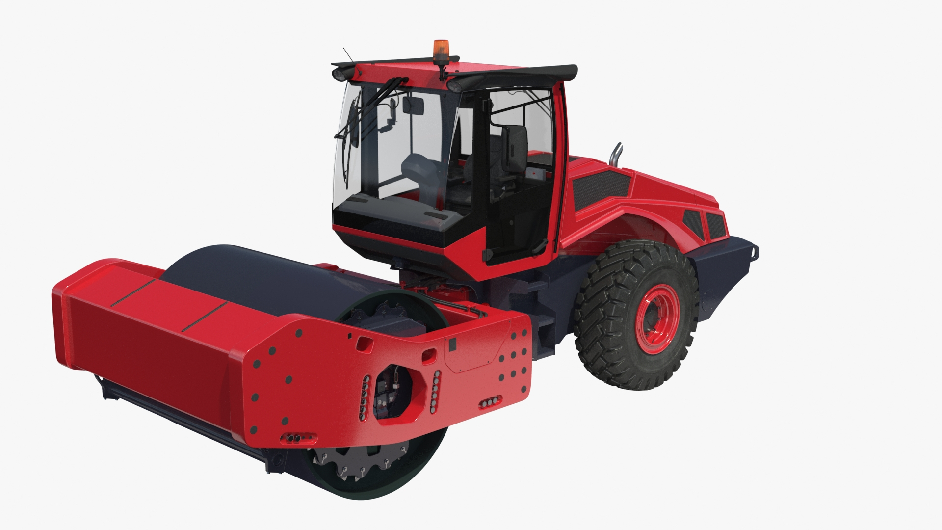 3D Heavyweight Single Drum Compactor Clean Model - TurboSquid 1765451