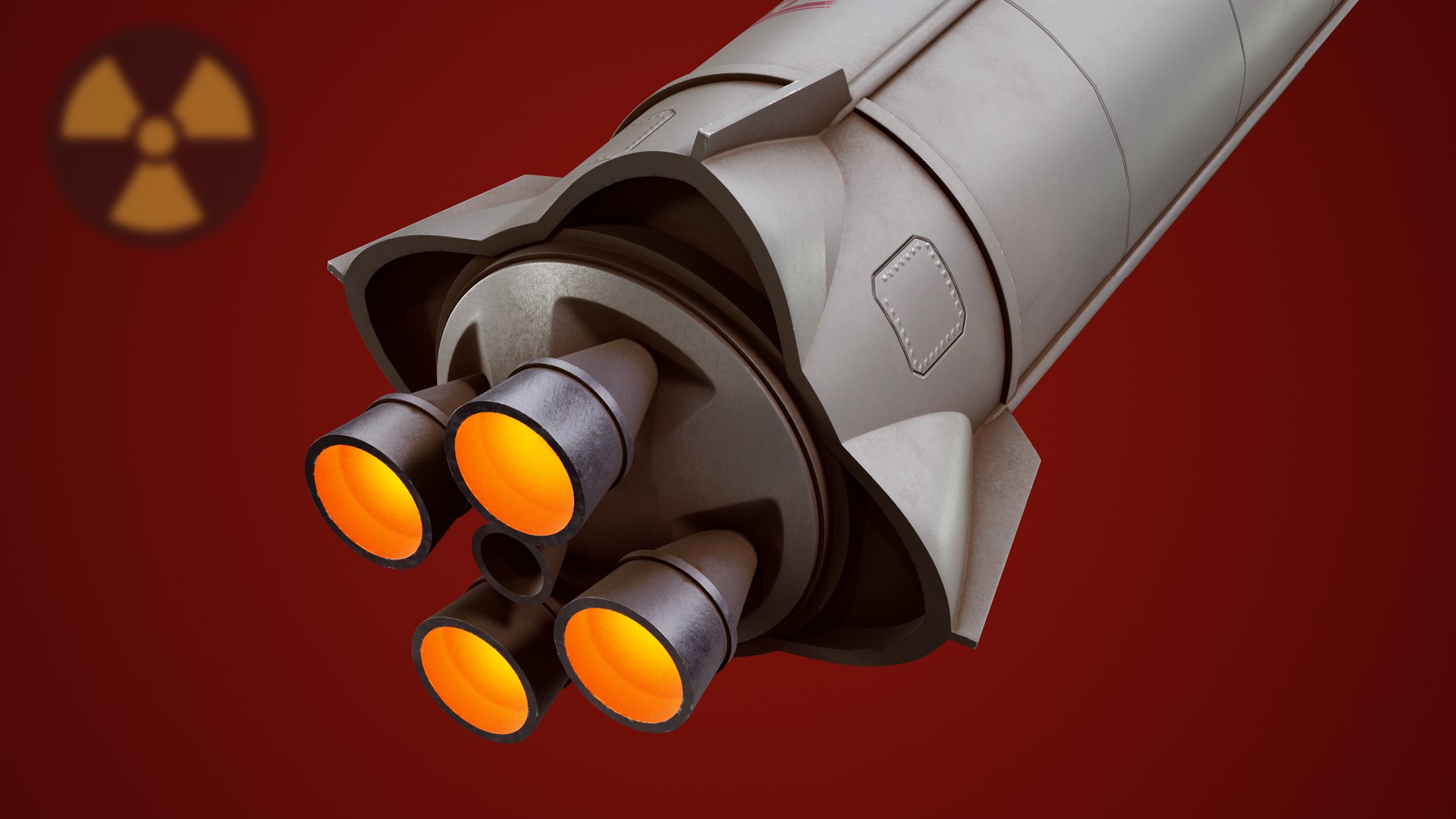 R-9A Desna Ballistic Missile 3D Model - TurboSquid 1857610