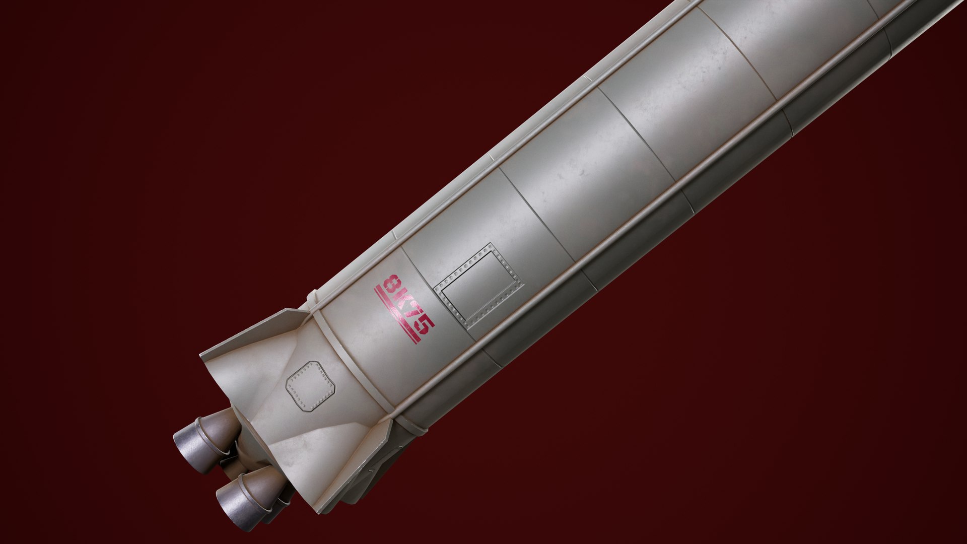 R-9A Desna Ballistic Missile 3D Model - TurboSquid 1857610