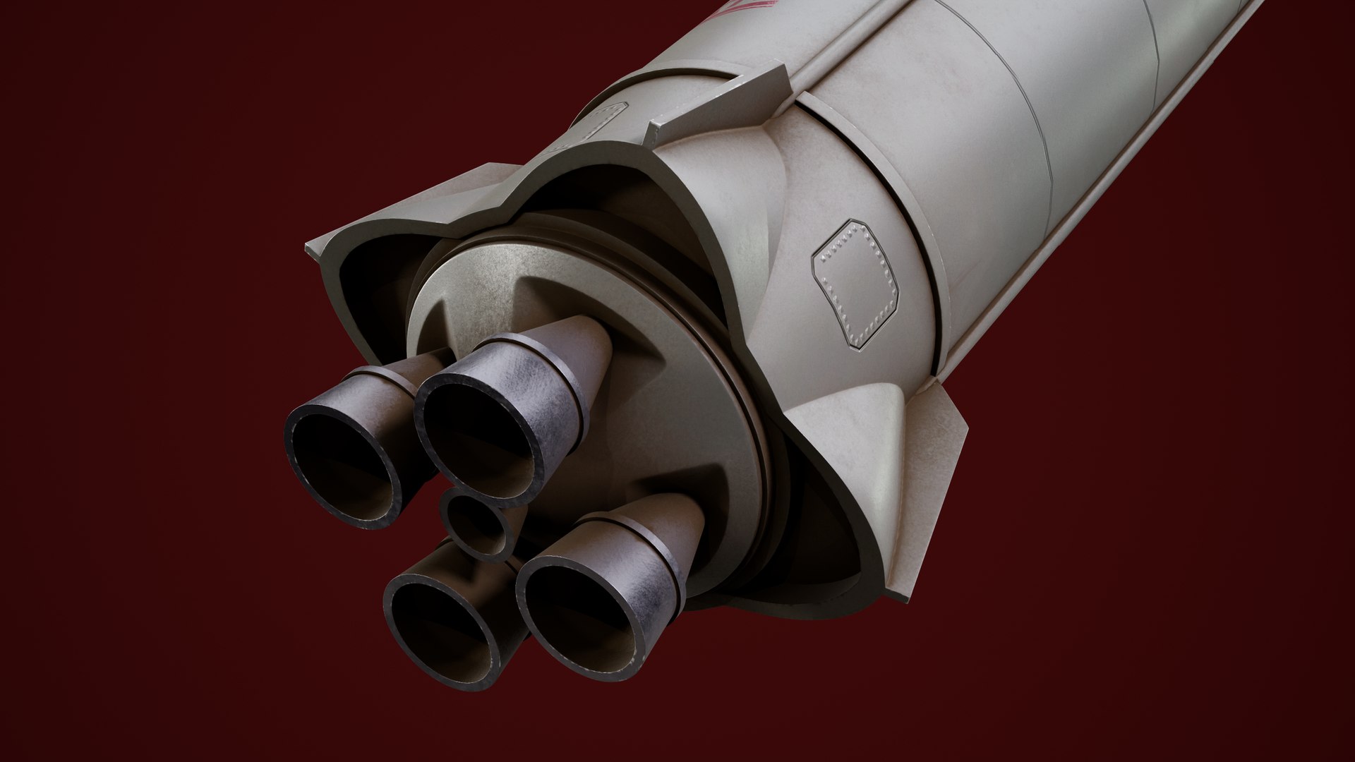 R-9A Desna Ballistic Missile 3D Model - TurboSquid 1857610