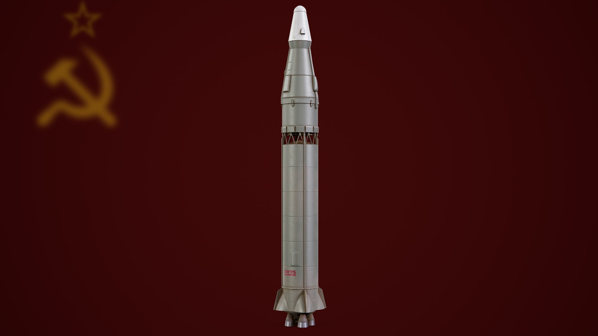 R-9A Desna Ballistic Missile 3D Model - TurboSquid 1857610
