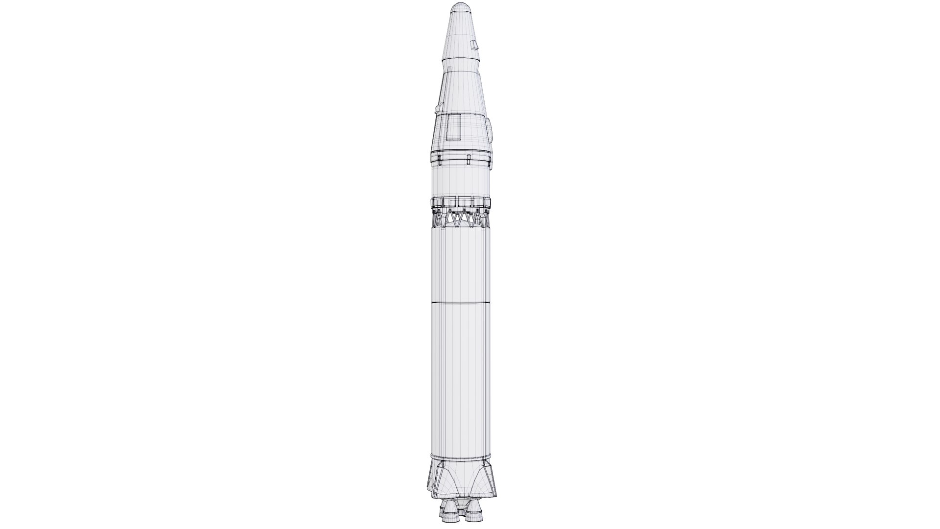 R-9A Desna Ballistic Missile 3D Model - TurboSquid 1857610