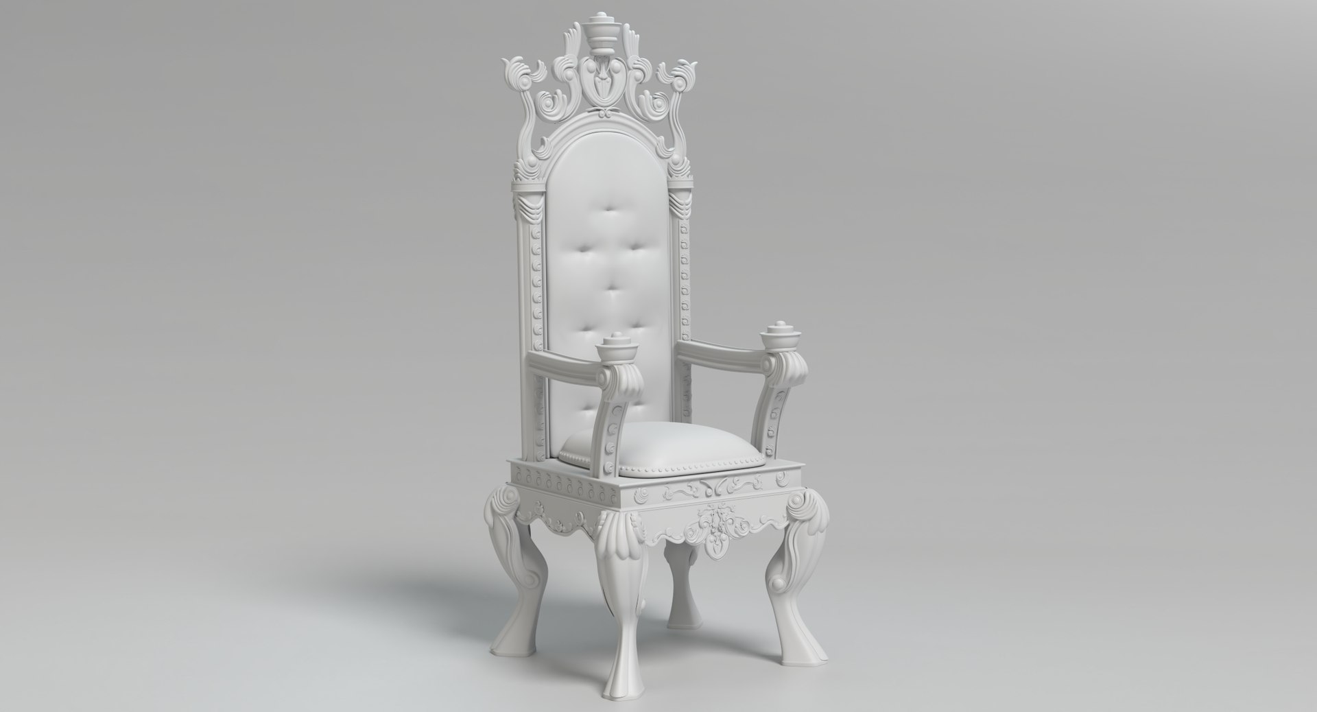 Throne Chair 3D Model - TurboSquid 1255296