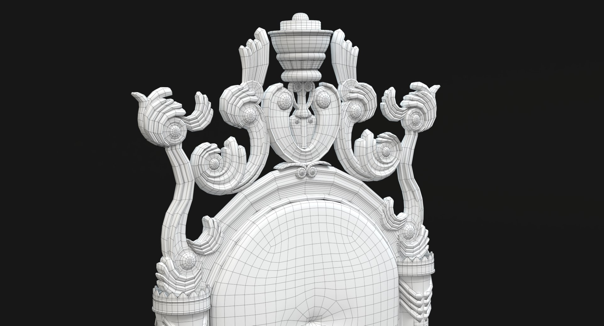 Throne Chair 3D Model - TurboSquid 1255296