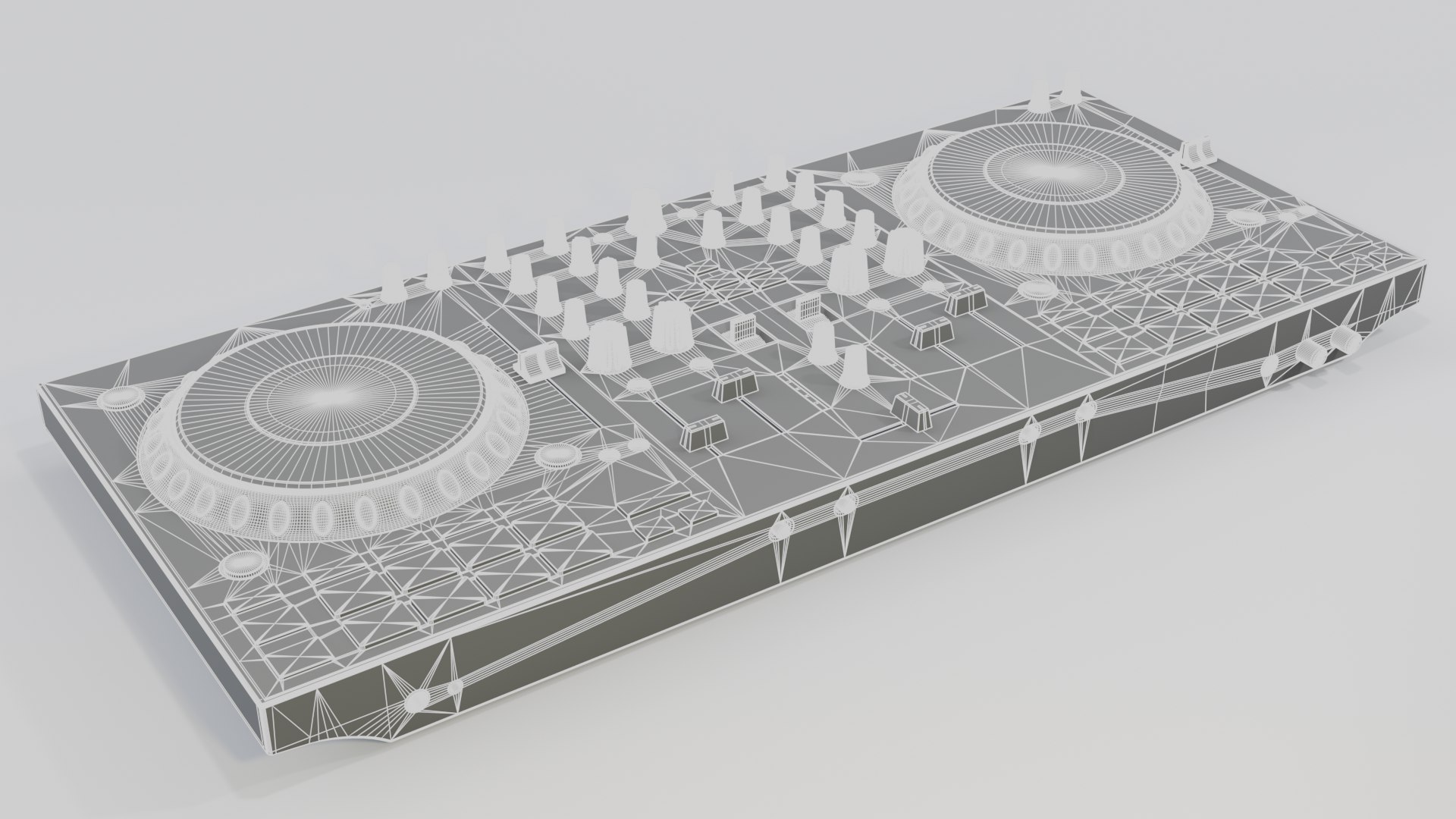 3D Professional 4 - Deck DJ Controller Numark NS4FX Model - TurboSquid ...