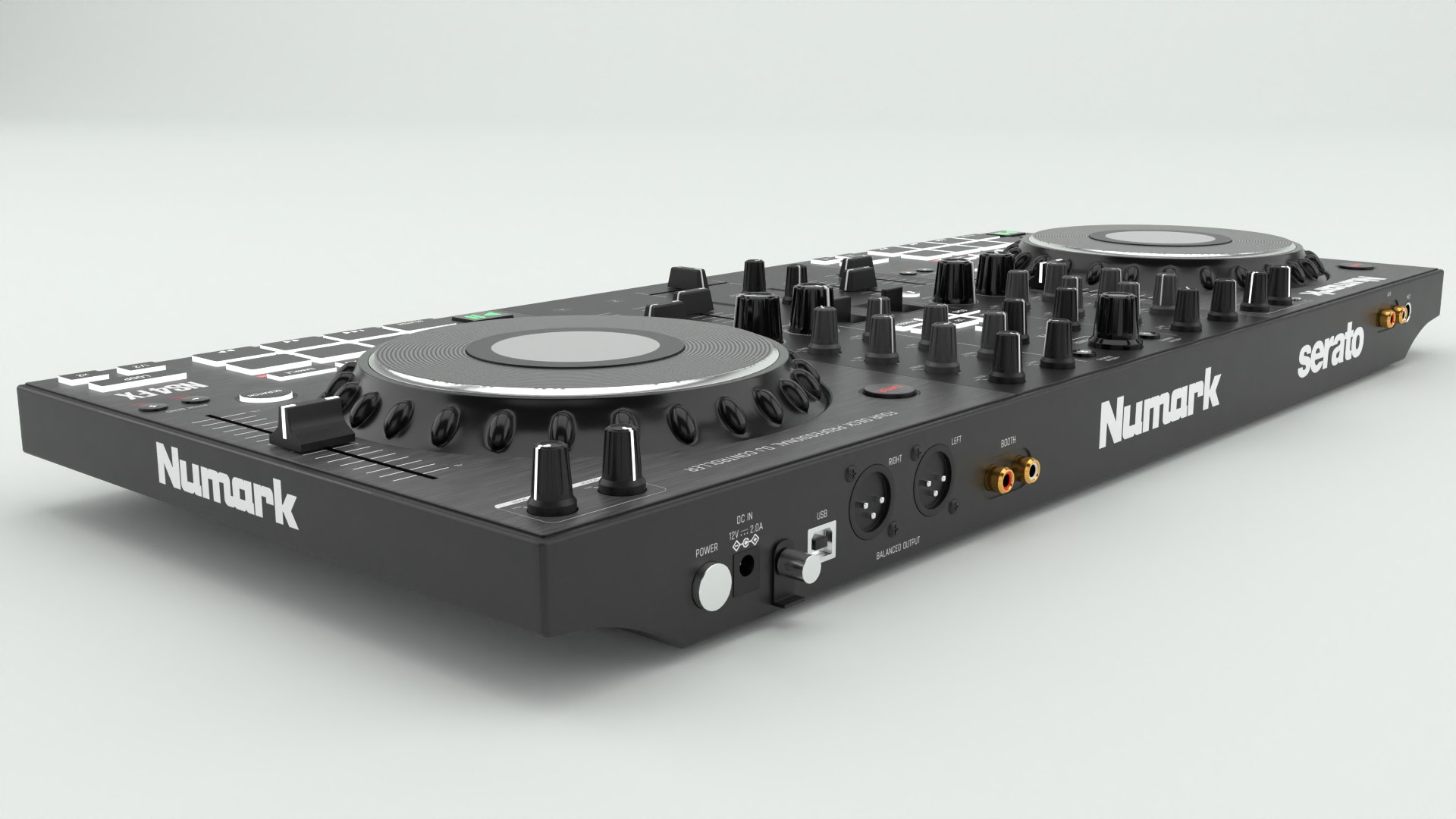 3D Professional 4 - Deck DJ Controller Numark NS4FX Model - TurboSquid 2097199