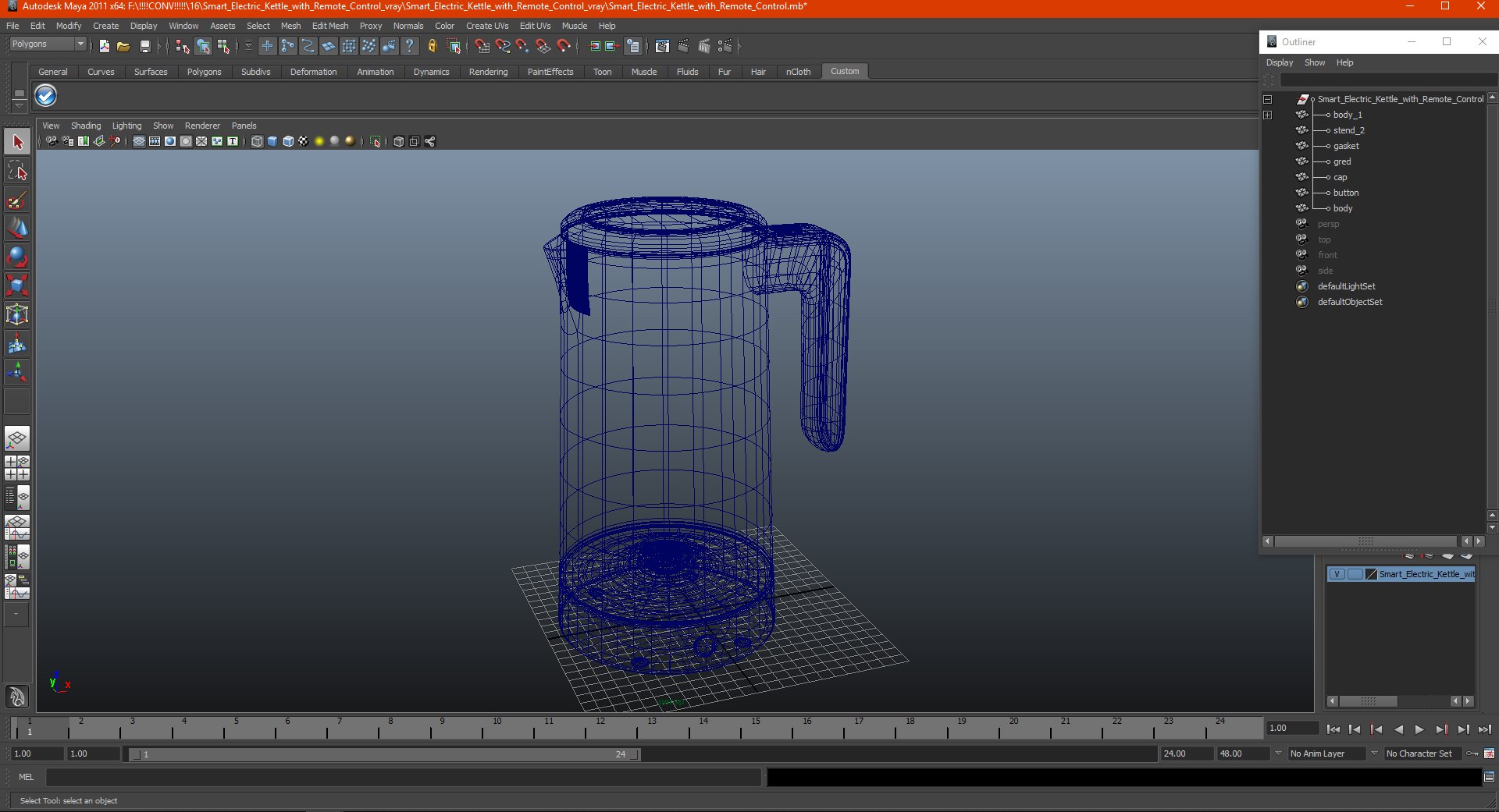 3D Model Smart Electric Kettle Remote Control - TurboSquid 1496334