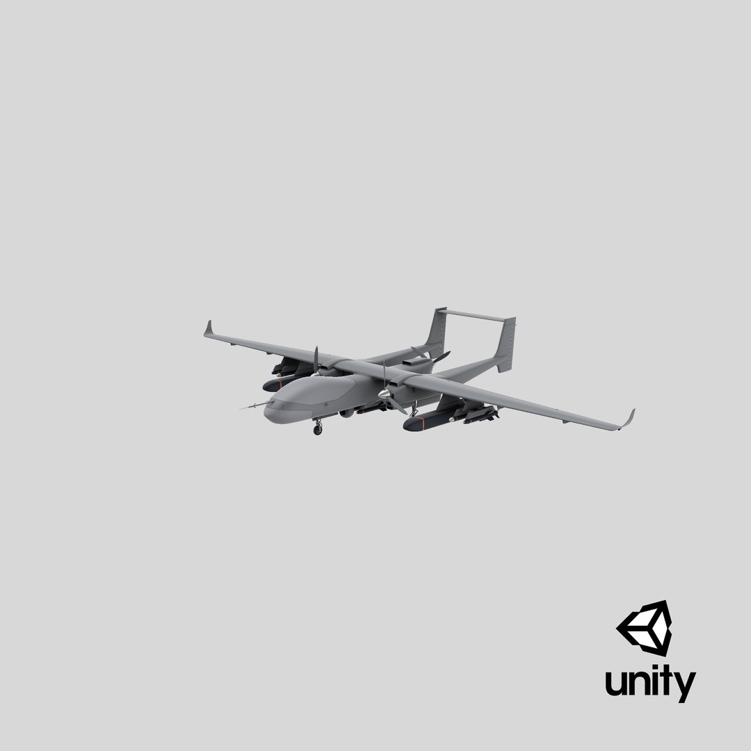 3D Twin-Boom Unmanned Combat Aerial Vehicle - TurboSquid 2055049