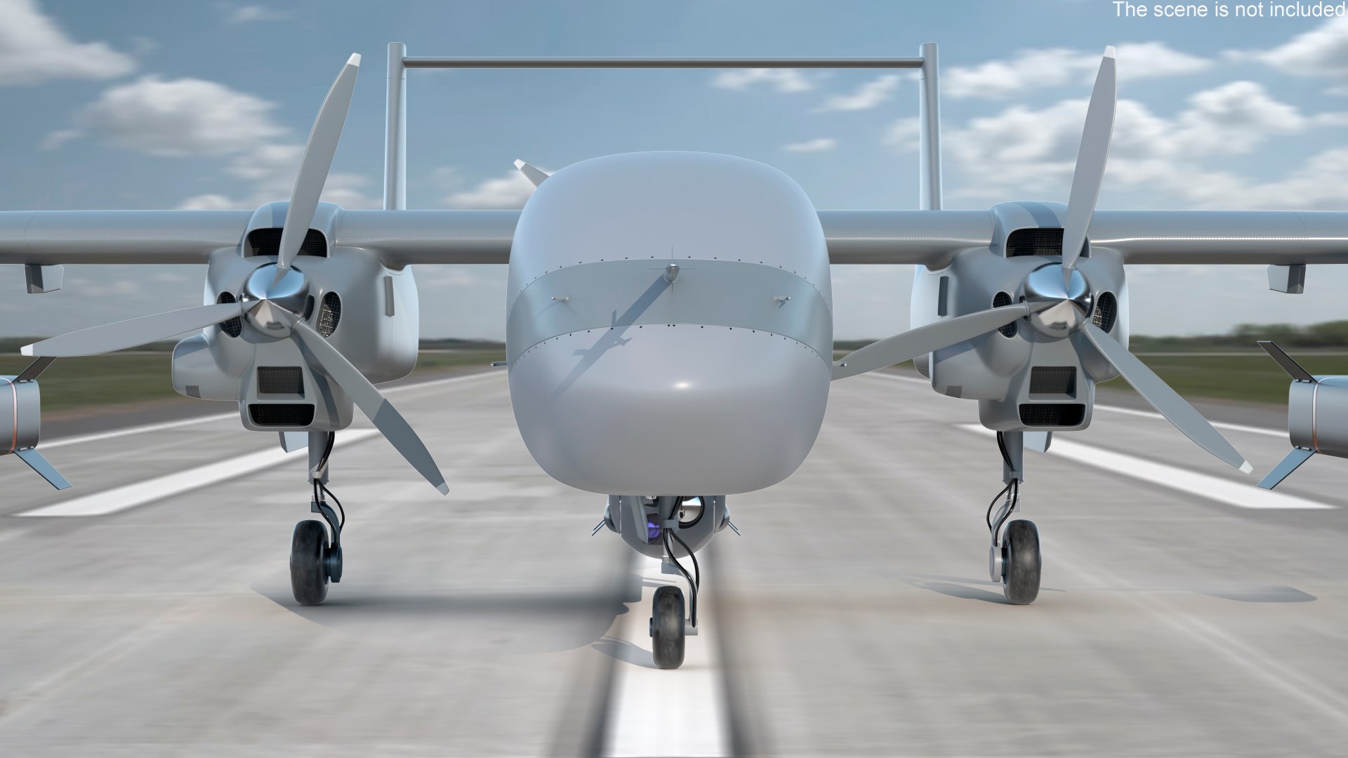 3D Twin-Boom Unmanned Combat Aerial Vehicle - TurboSquid 2055049