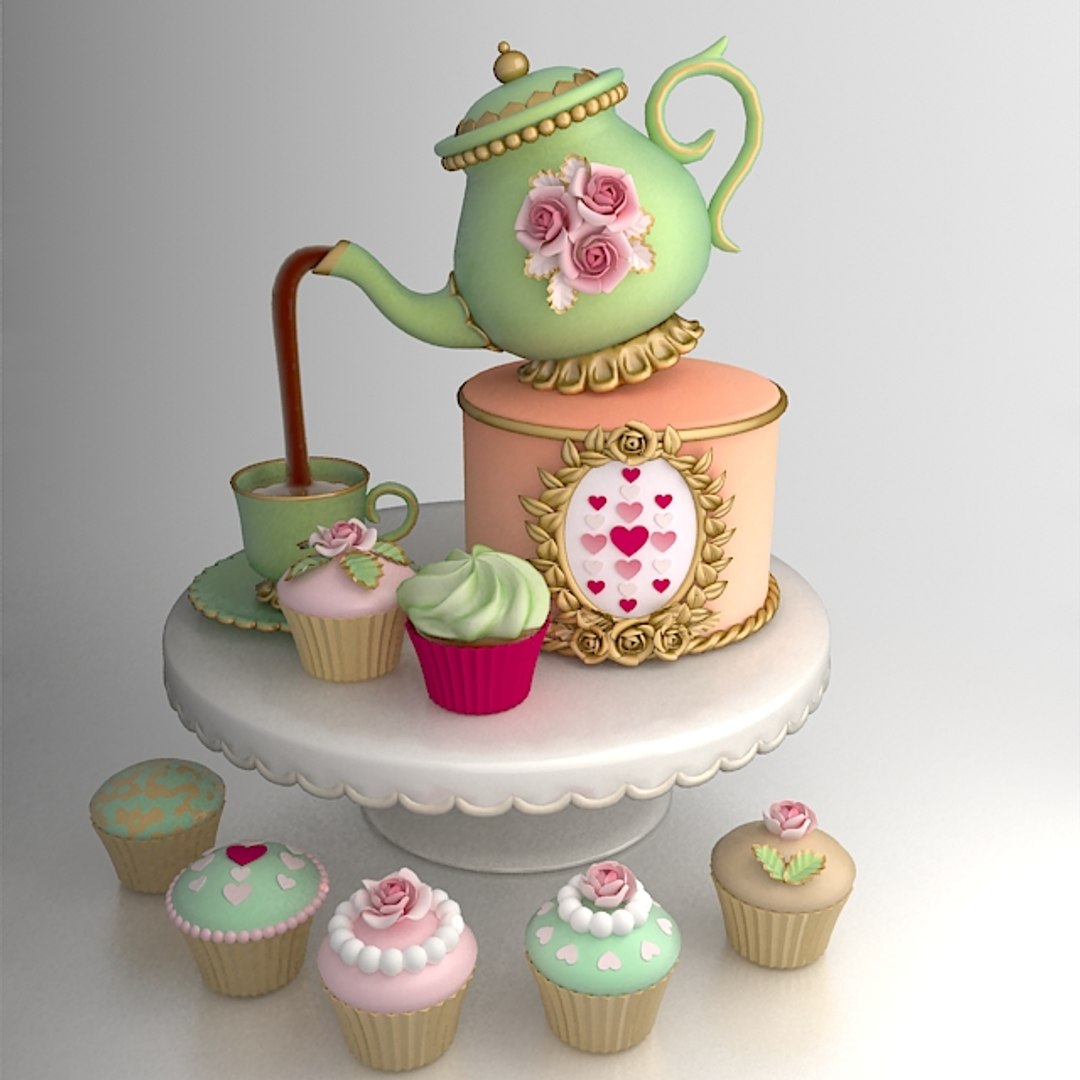 3D Cake Dessert Model - TurboSquid 1413035