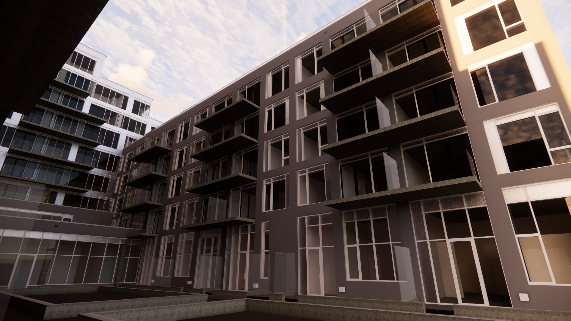 Residential Building 3D Model - TurboSquid 2212369