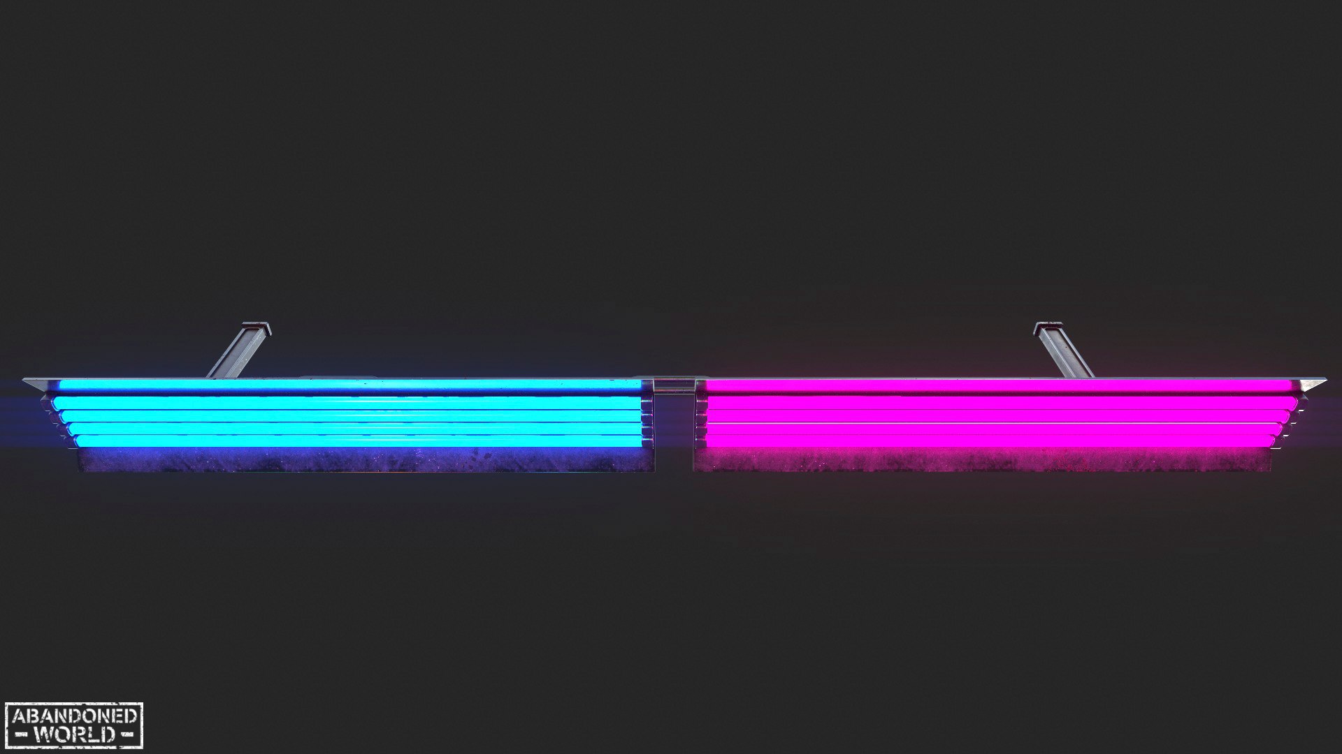 CyberPunk Neon Lamps Set Model - TurboSquid 1871647