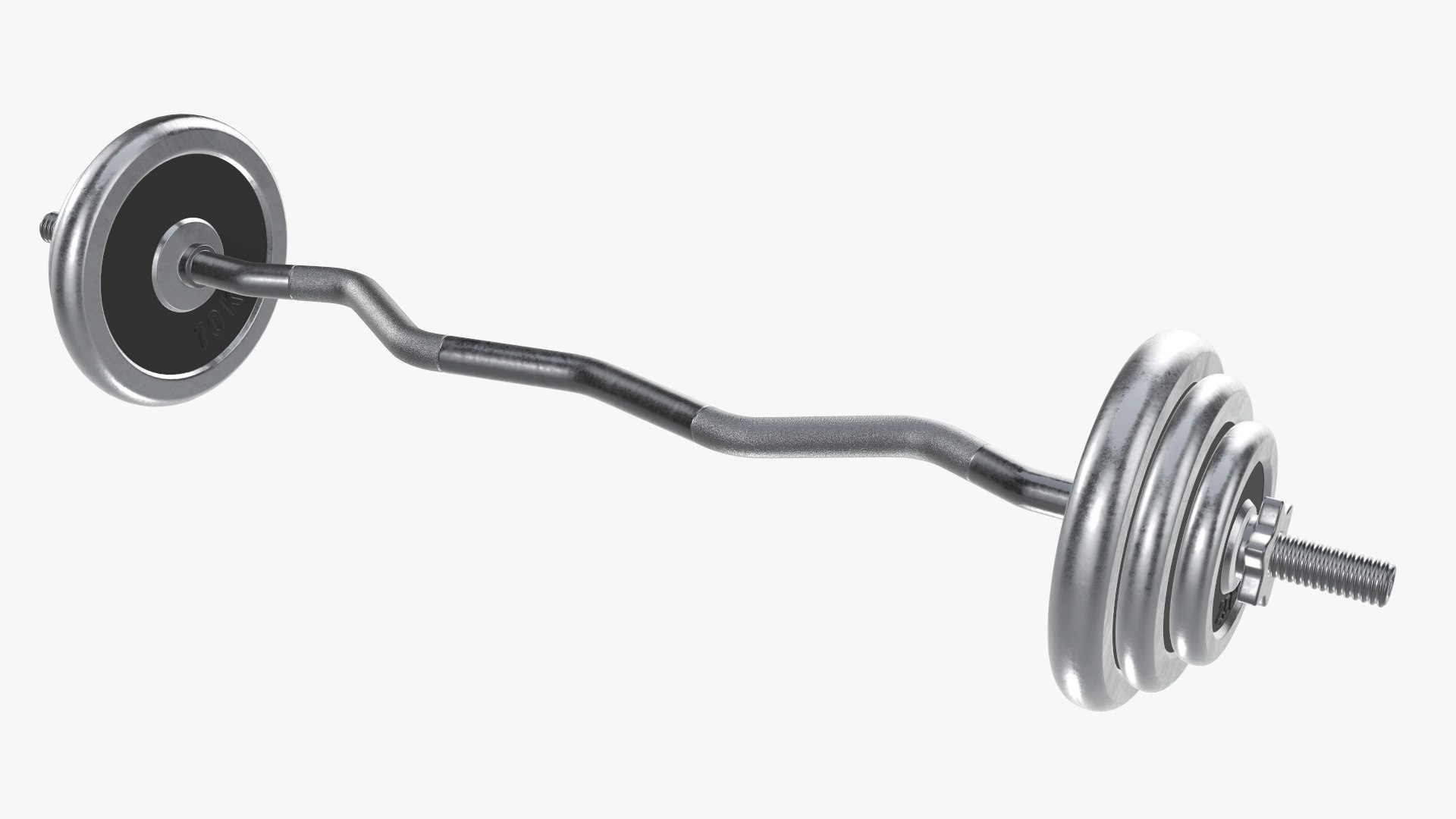 Weight Bar Curved Model - TurboSquid 1666787