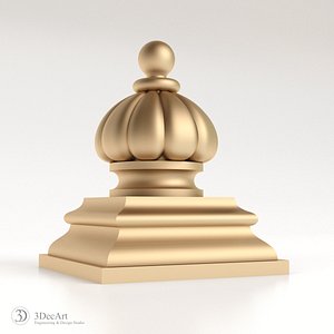 decorative finial 3d model