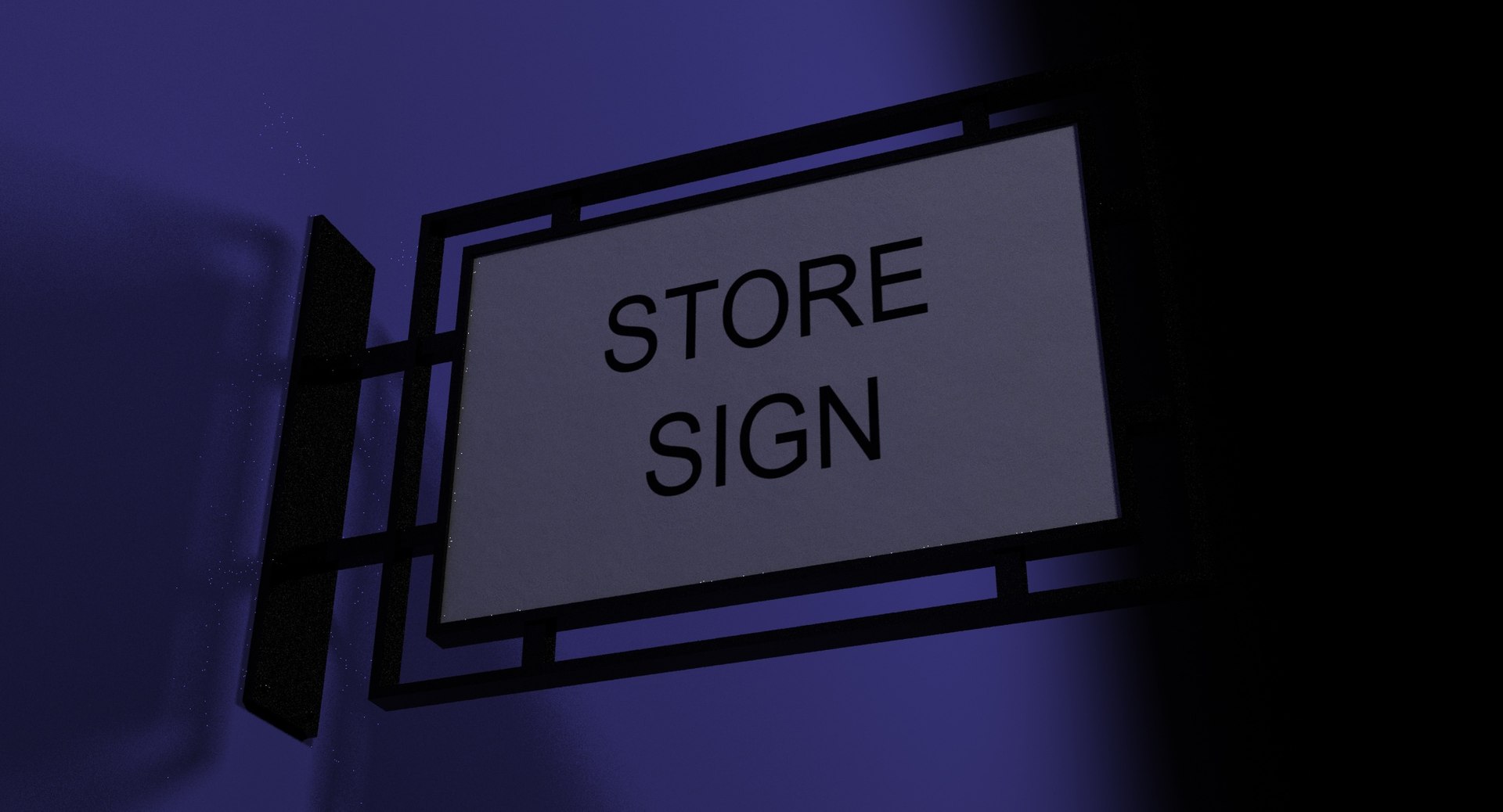 3D model storefront sign - TurboSquid 1323634