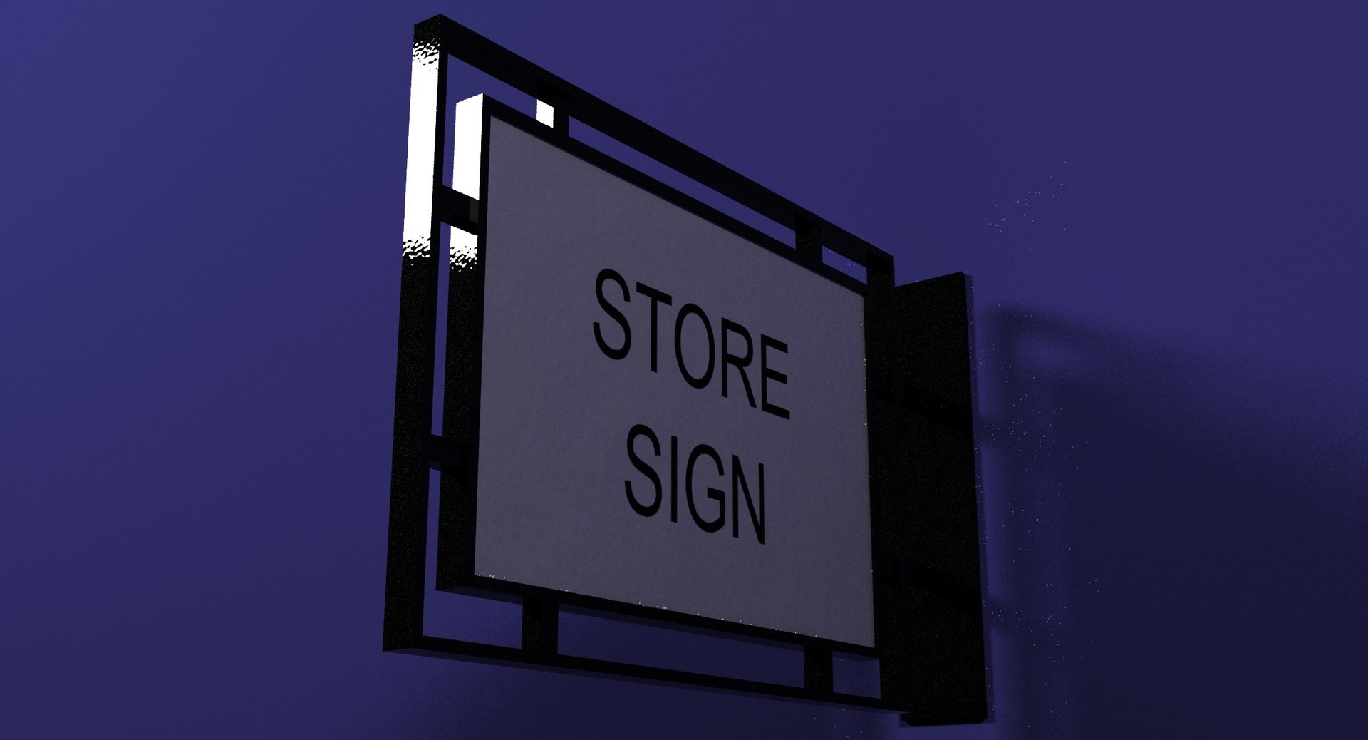 3D model storefront sign - TurboSquid 1323634