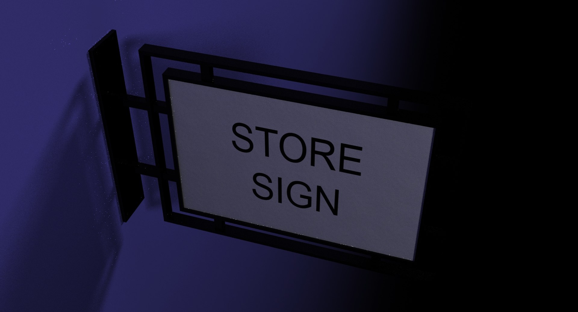 3D model storefront sign - TurboSquid 1323634