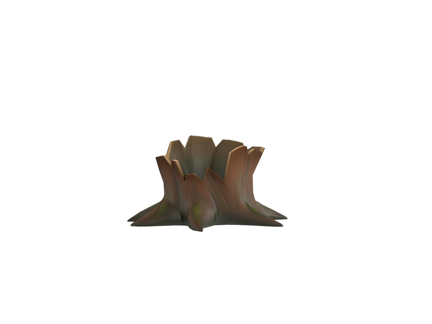 3D Low Poly Stump 002 Model - TurboSquid 1851042