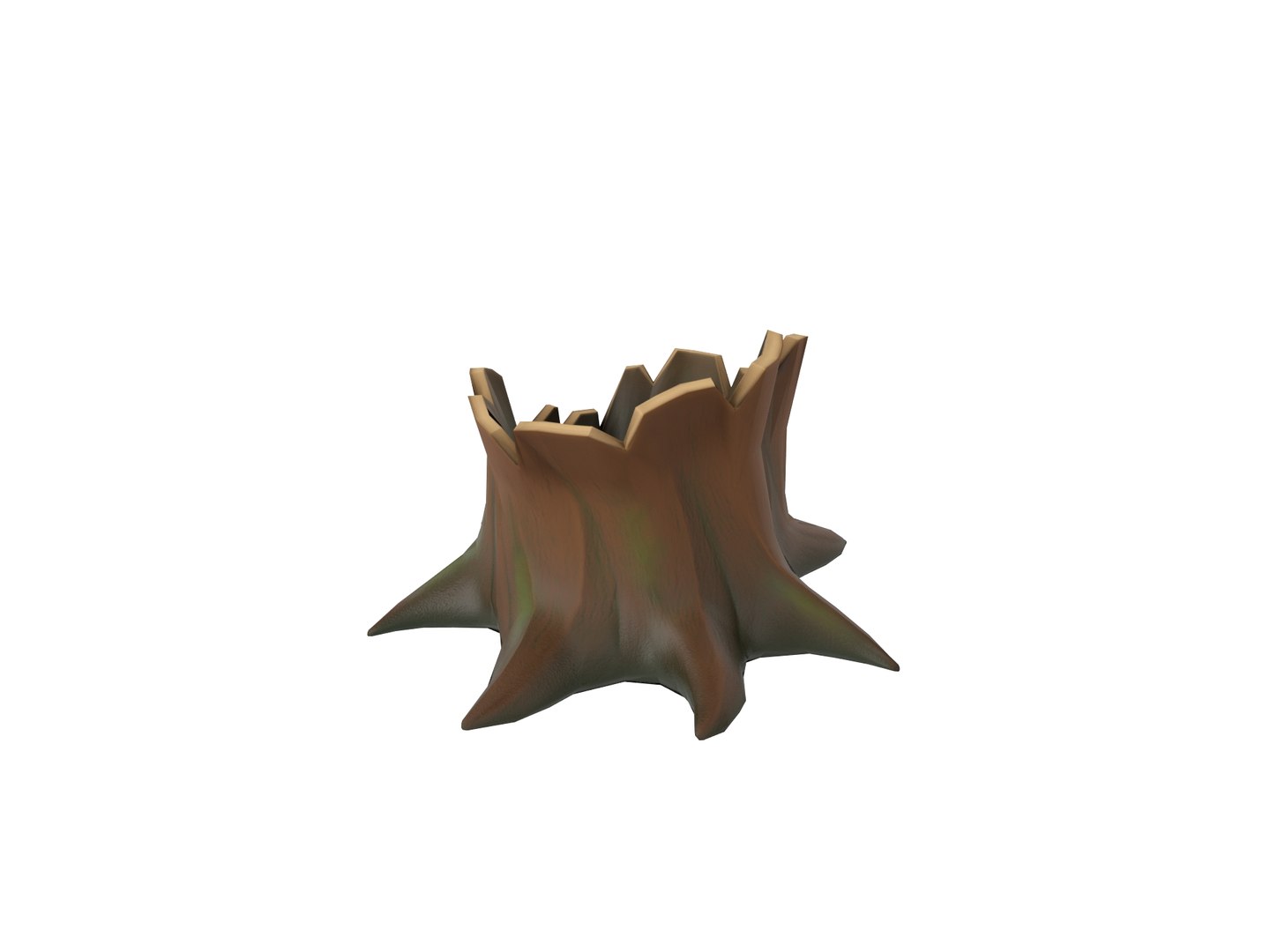 3D Low Poly Stump 002 Model - TurboSquid 1851042