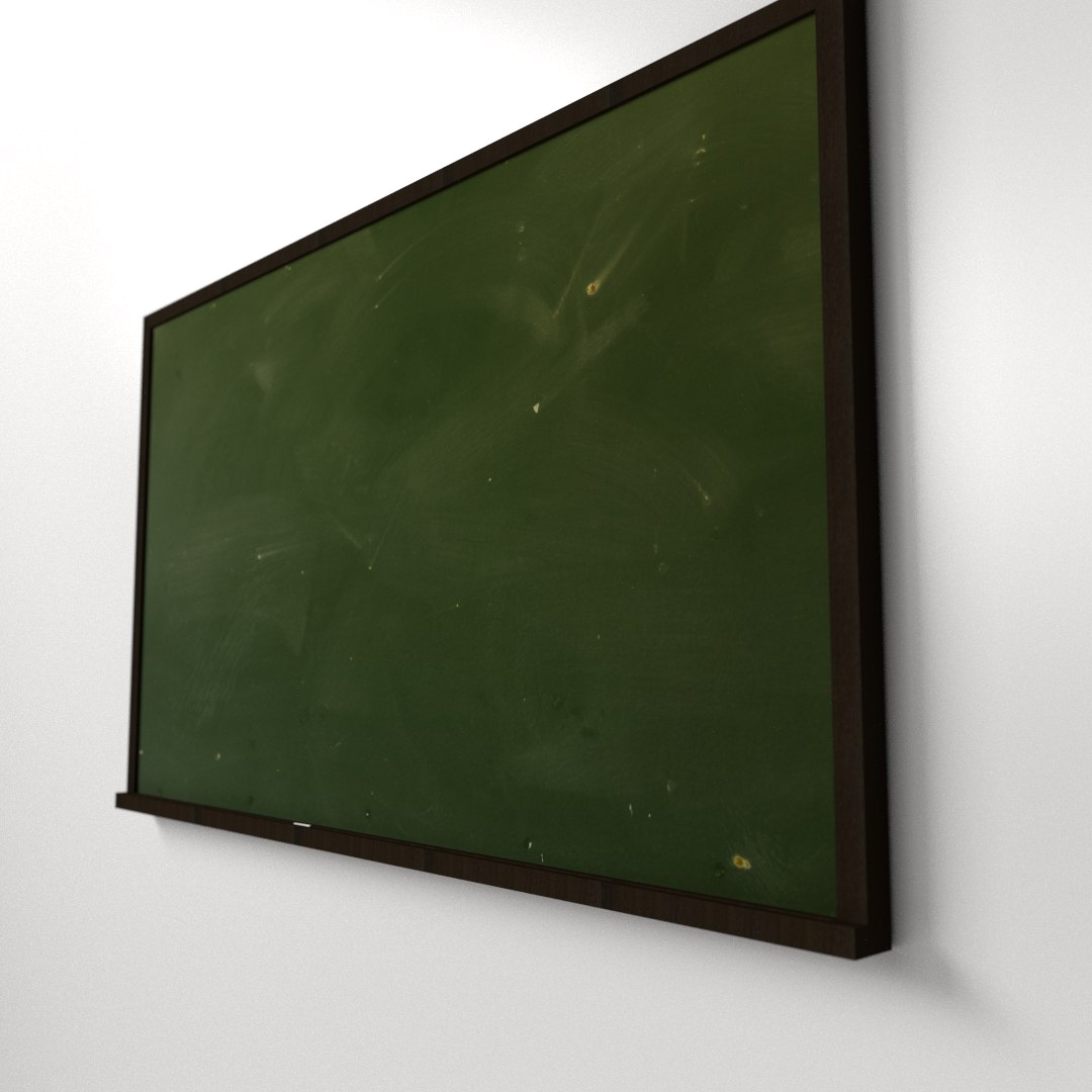 Chalkboard Chalk Board 3d 3ds