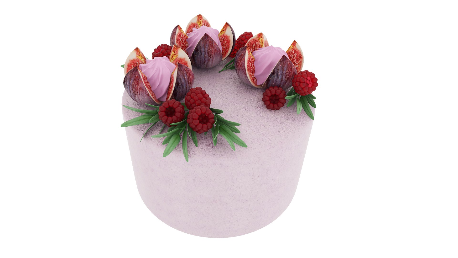 Fruit Berry Cake Collection 3 3D Model - TurboSquid 1911324