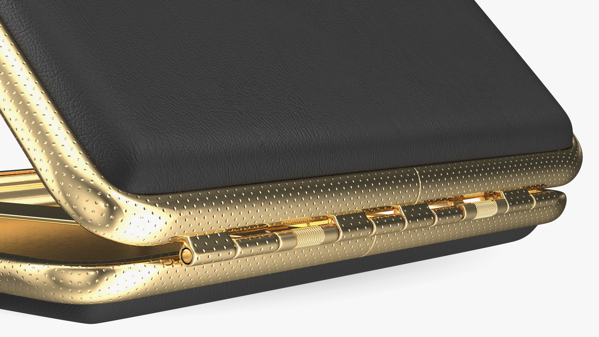 3D Metal Cigarette Case Gold And Black Open - TurboSquid 1940392