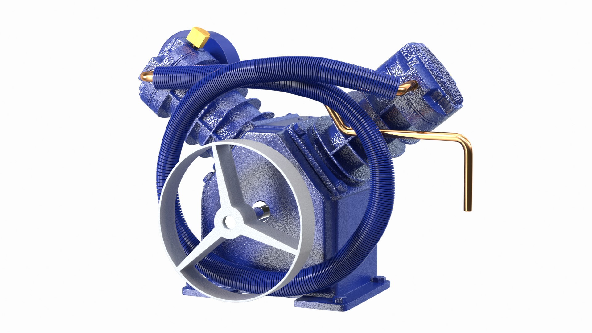 Cylinder Air Compressor Pump Blue Model - TurboSquid 2149012