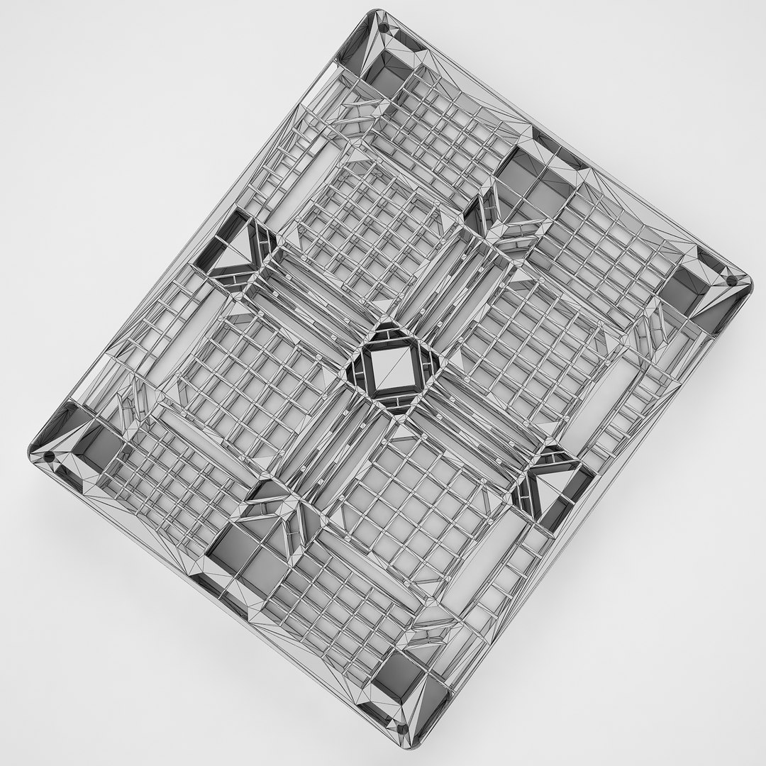 plastic pallet 3d model