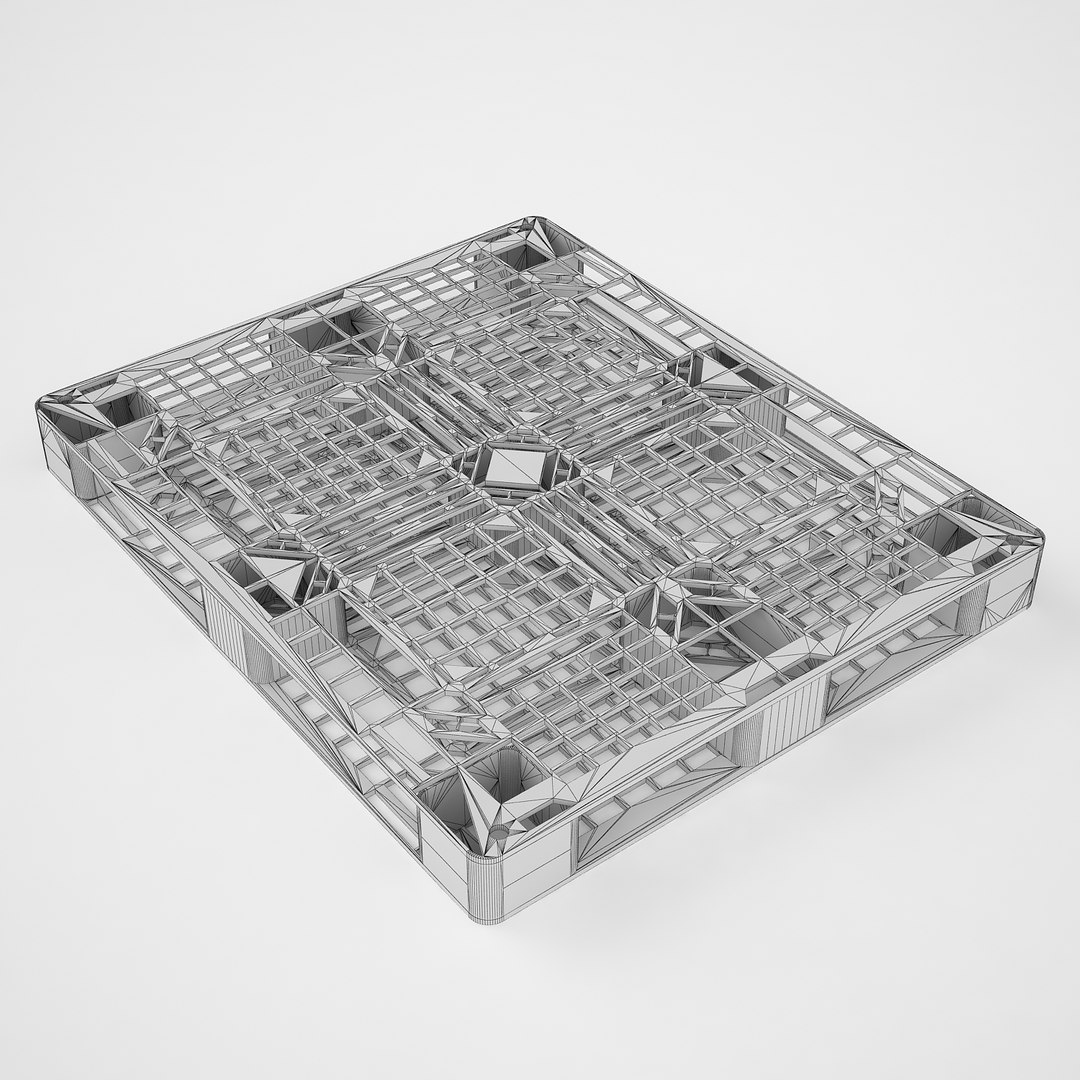 plastic pallet 3d model