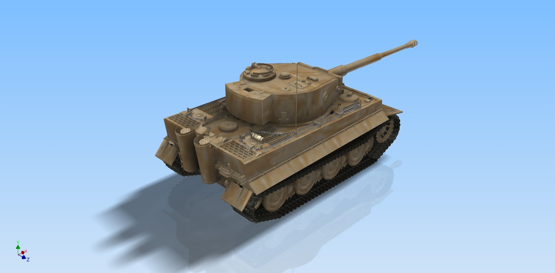 3D Tank Tiger In Autodesk Inventor Scale 1to16 Scale - TurboSquid 2418678