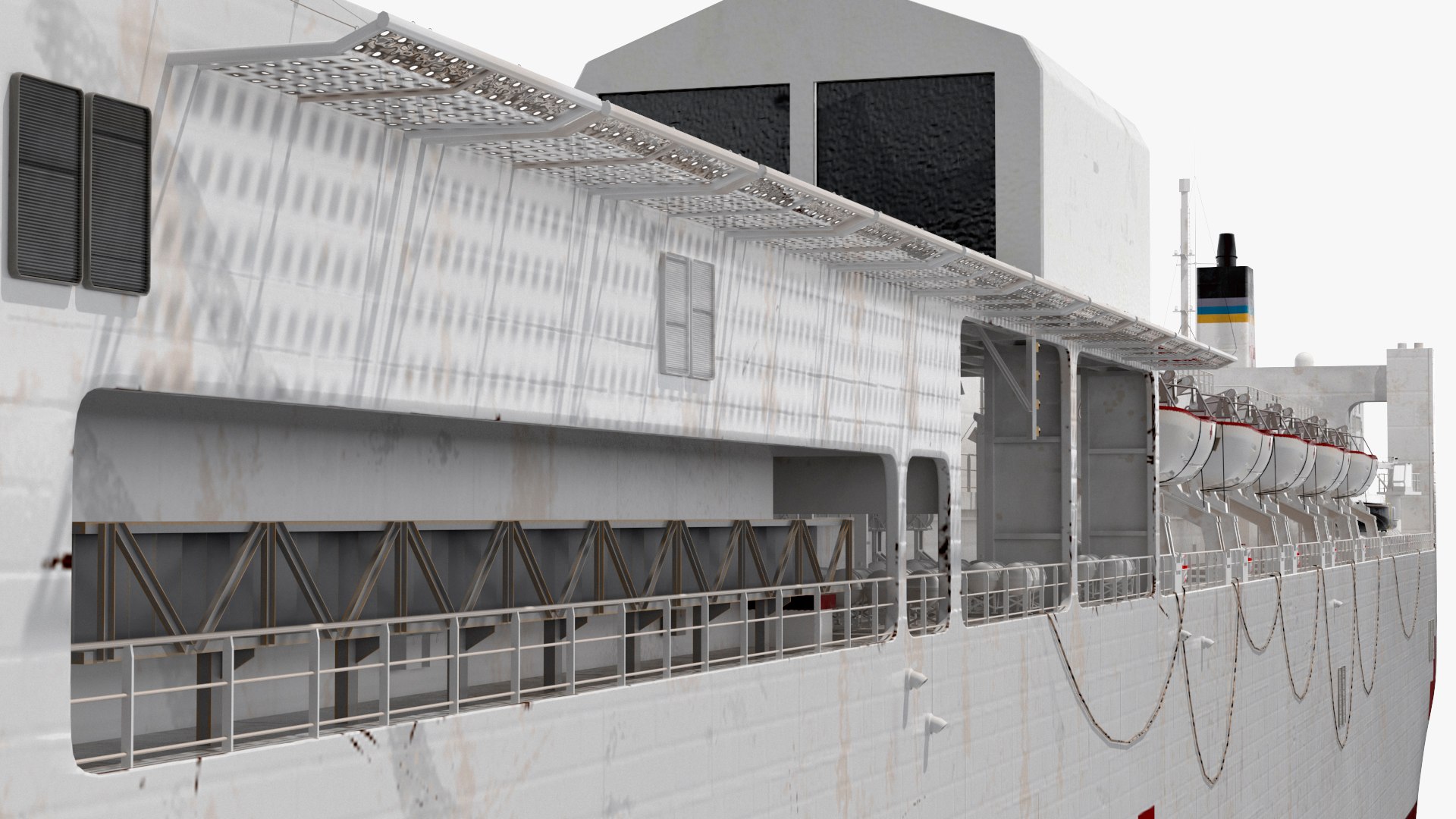 3D Hospital Ship USNS Mercy T-AH 19 - TurboSquid 2395889