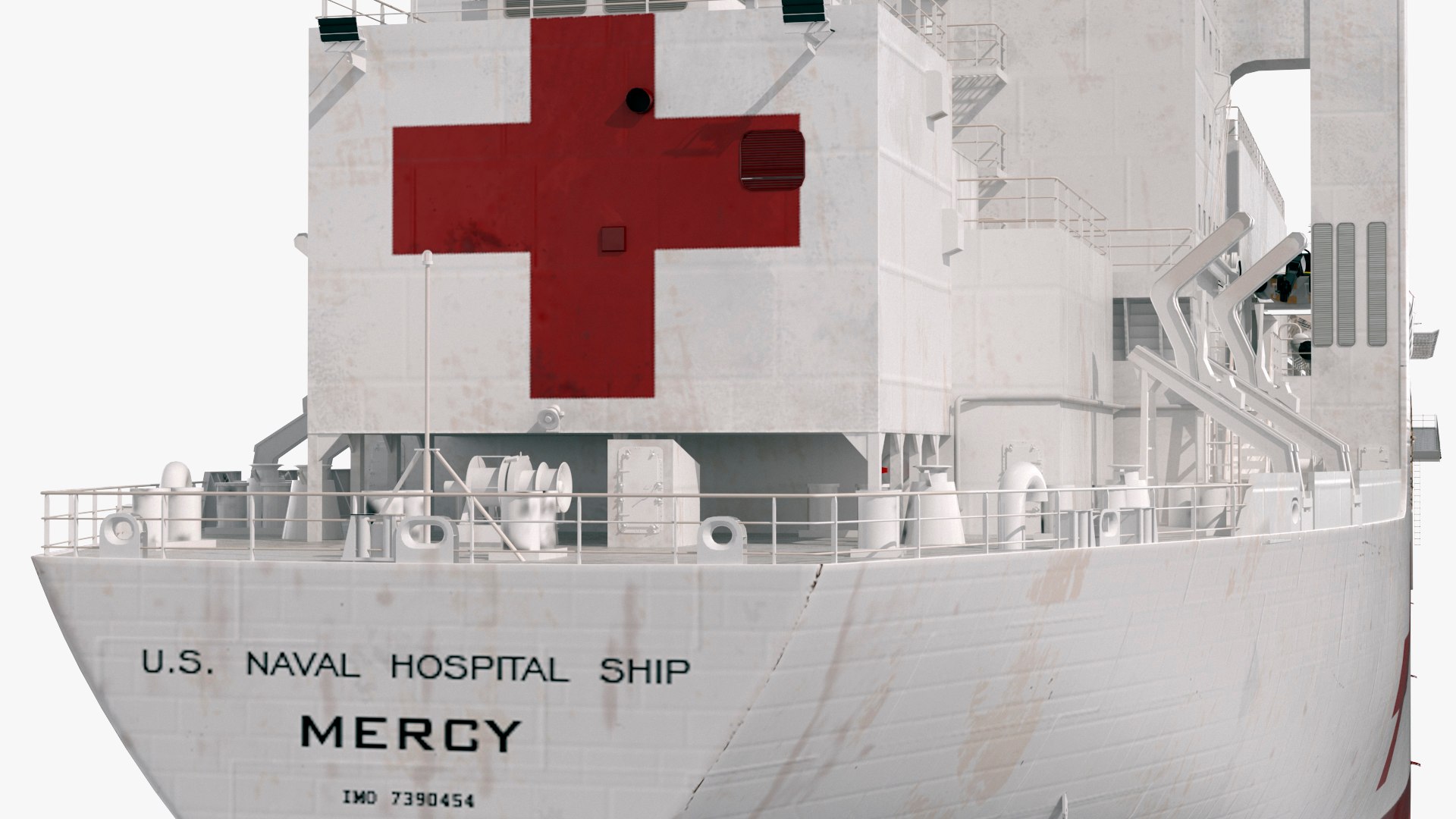3D Hospital Ship USNS Mercy T-AH 19 - TurboSquid 2395889