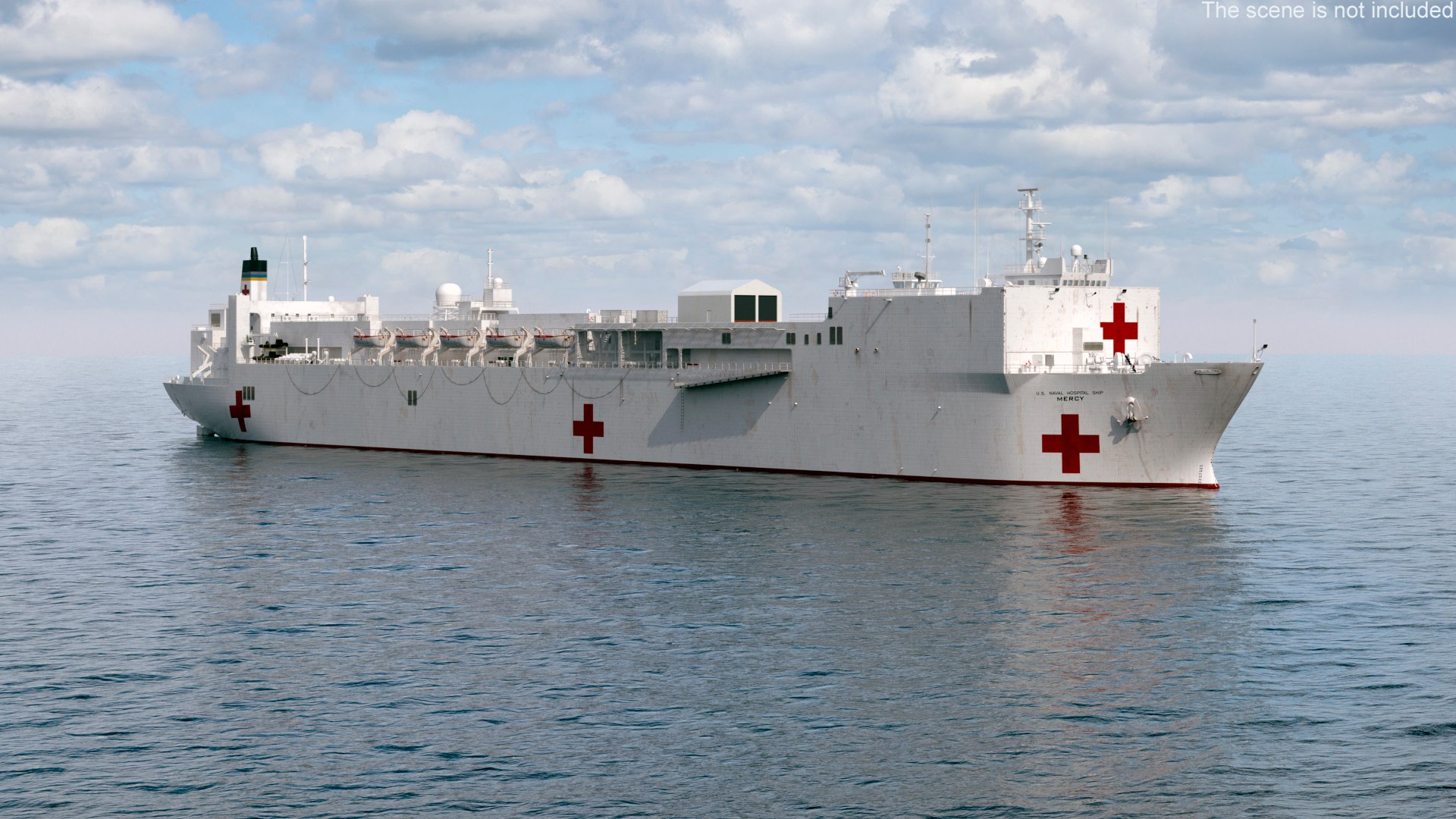 3D Hospital Ship USNS Mercy T-AH 19 - TurboSquid 2395889