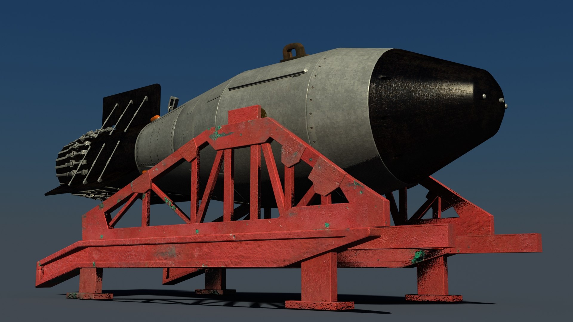 Nuclear Bomb Tsar Bomba 3d Obj