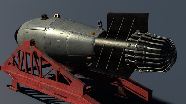 nuclear bomb tsar bomba 3d obj