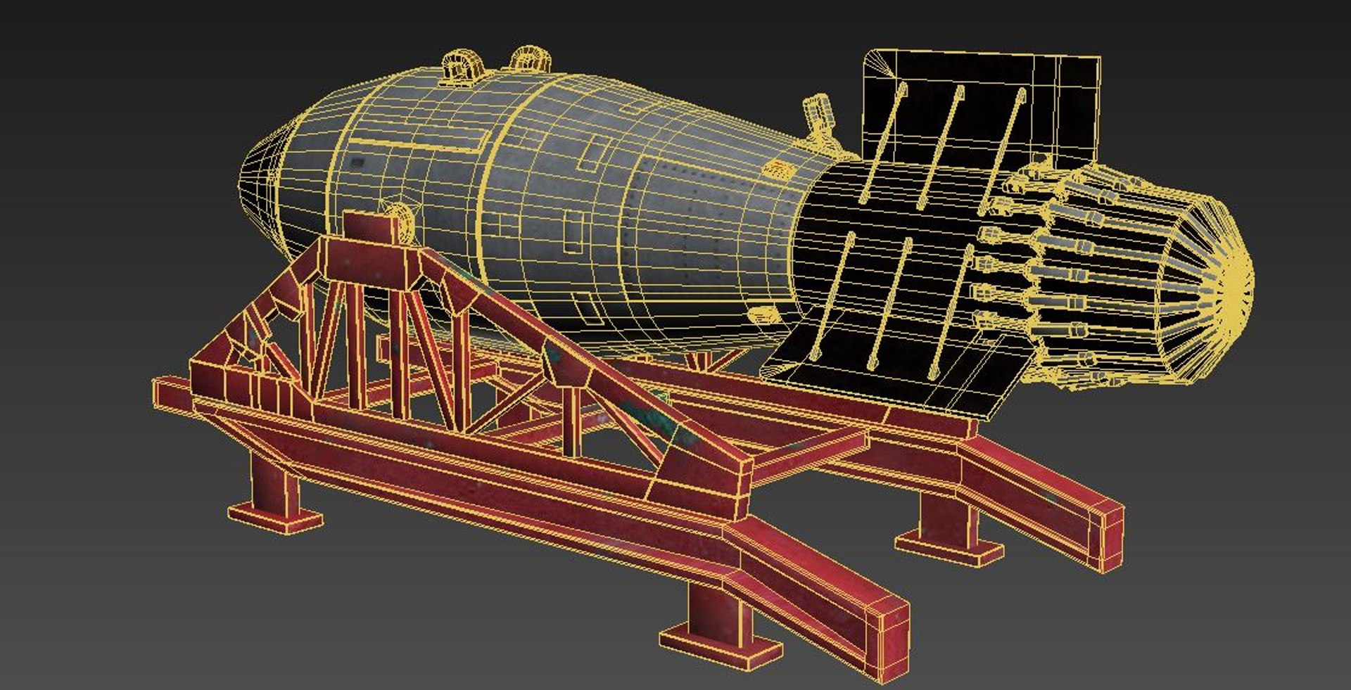 Nuclear Bomb Tsar Bomba 3d Obj