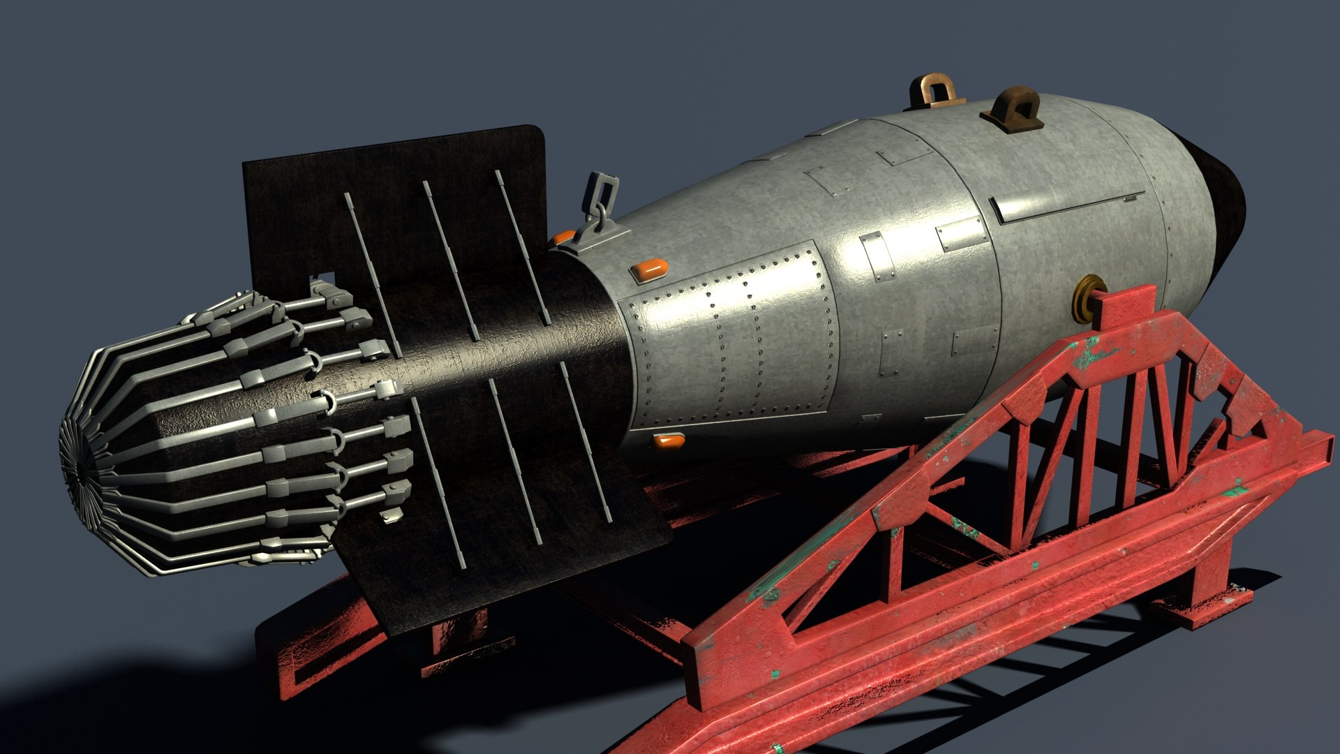 Nuclear Bomb Tsar Bomba 3d Obj