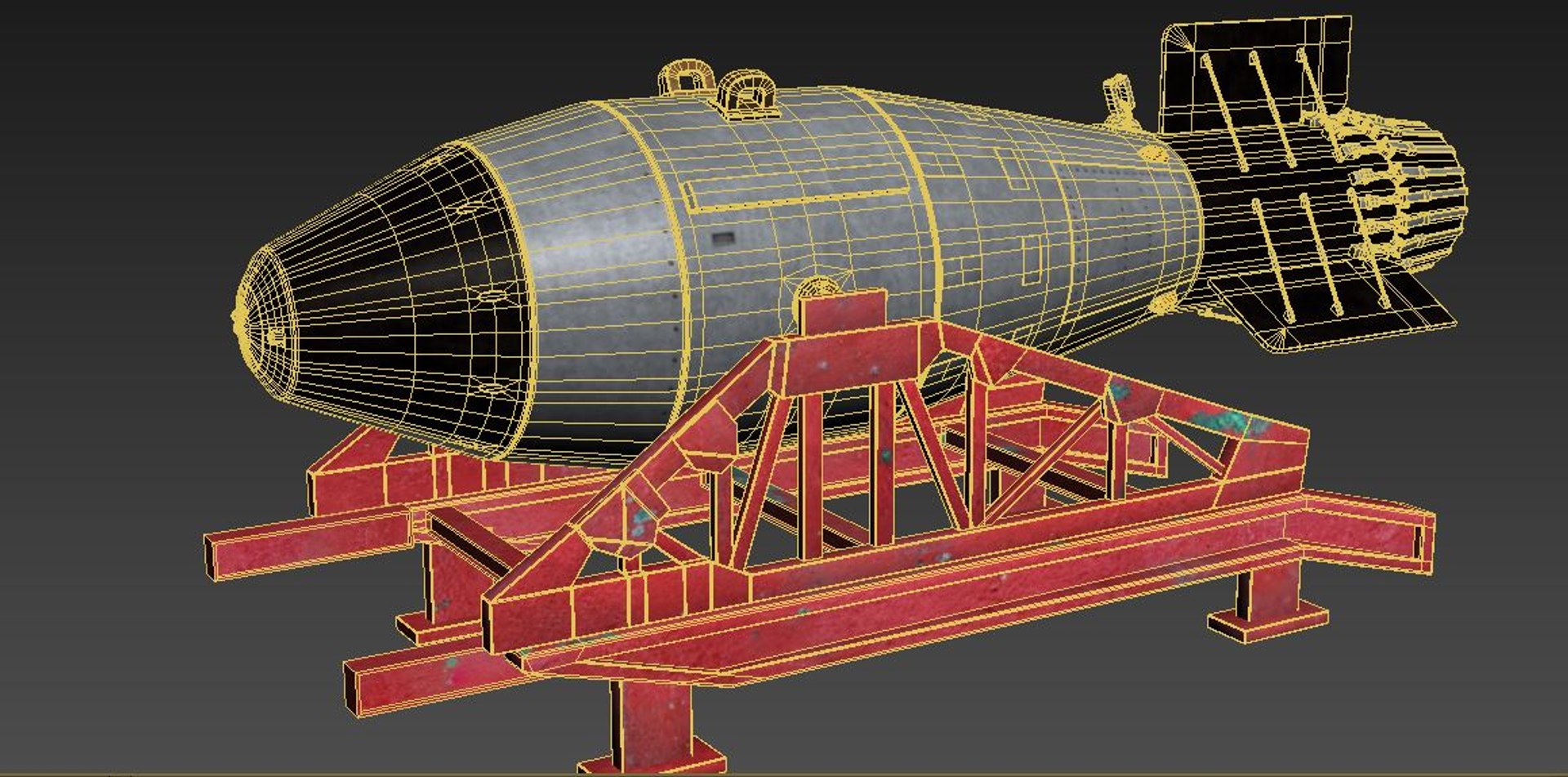 Nuclear Bomb Tsar Bomba 3d Obj