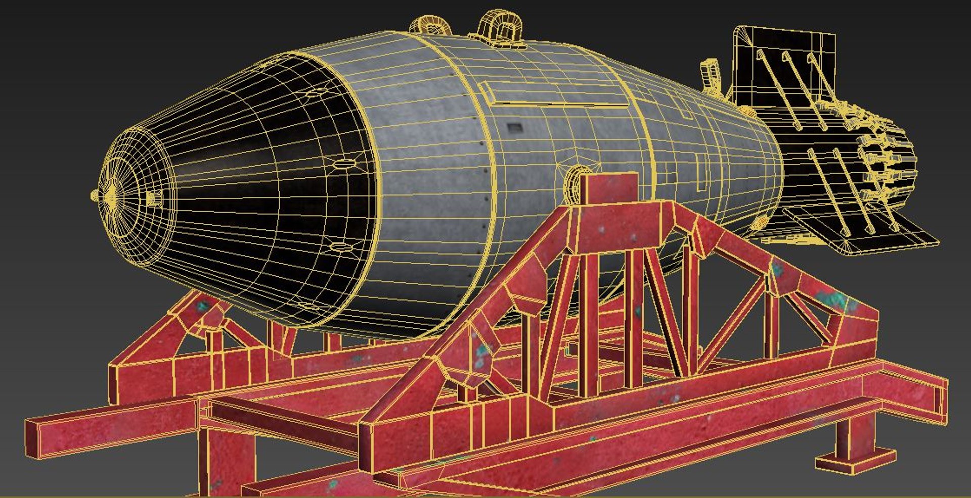 Nuclear Bomb Tsar Bomba 3d Obj