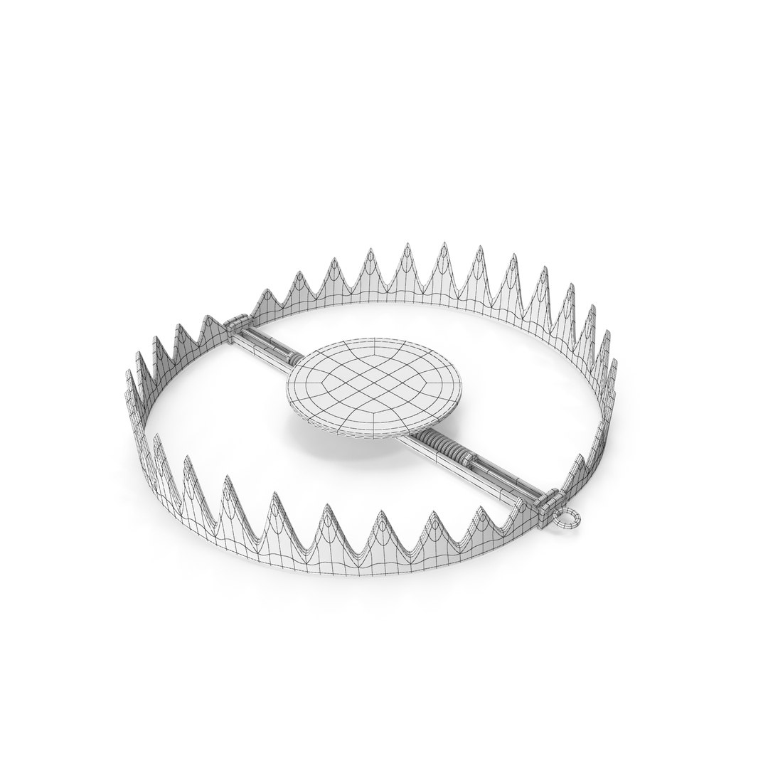 Steel Bear Trap 3D Model - TurboSquid 2129191