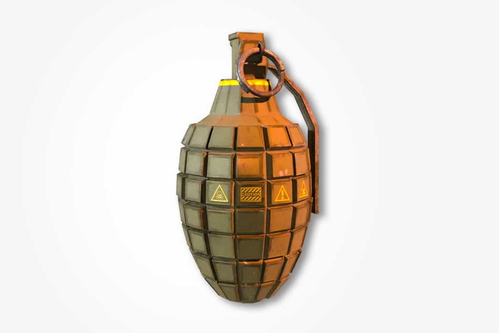 F1 Grenade - Frag Hand Grenade 3D Model 3D model - TurboSquid 2141568