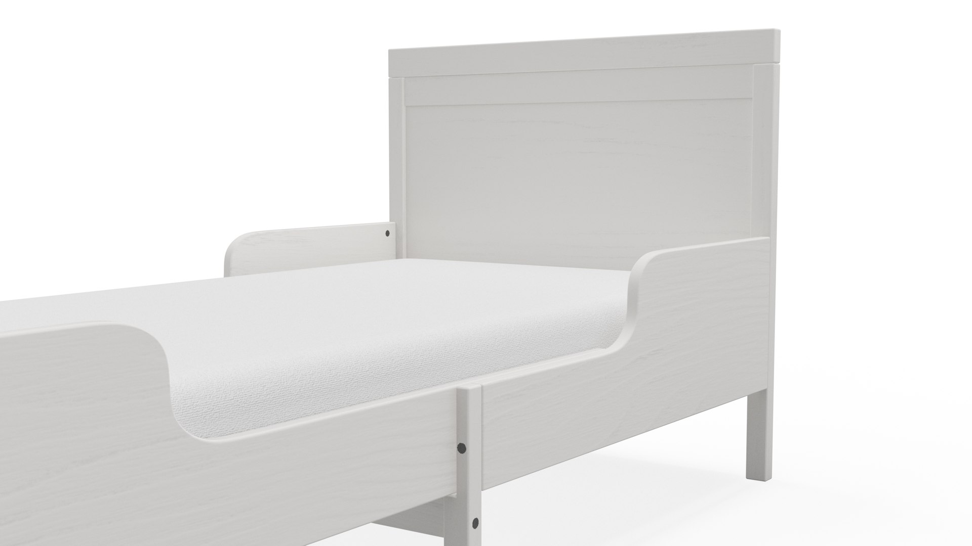 3D Bed For Children Room IKEA SUNDVIK White - TurboSquid 2135056